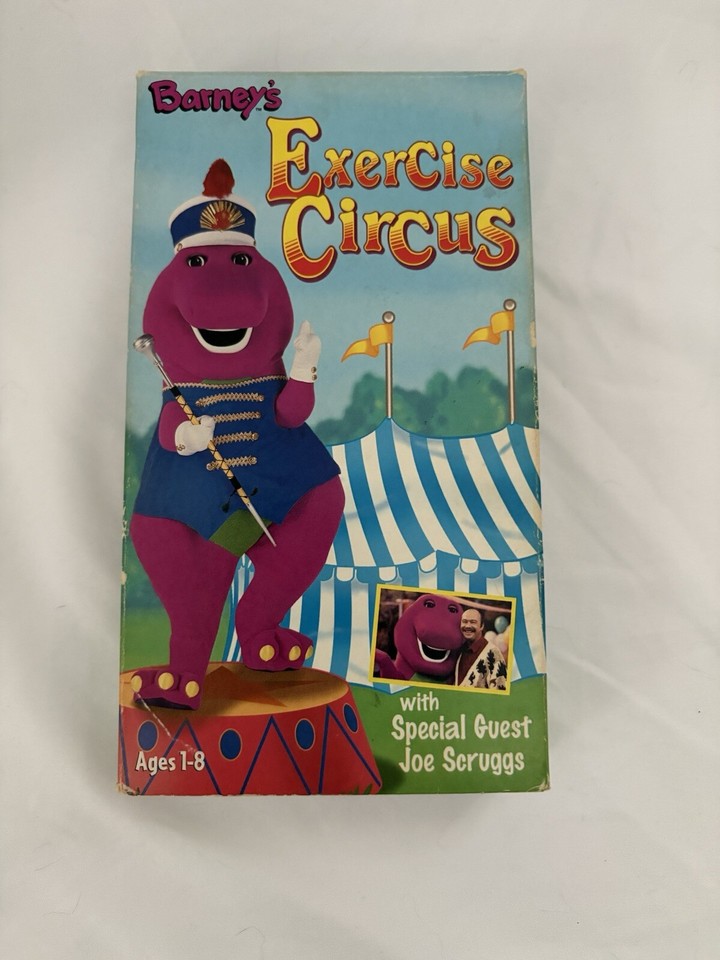 Barney’s Exercise Circus VHS 1998 Video Tape Sing Along Songs PBS Kids ...