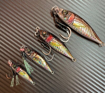 Yakkas Metal Jigs 10g 21g 40g 60g 80g Jigging Lures Jig Snapper Kings ...