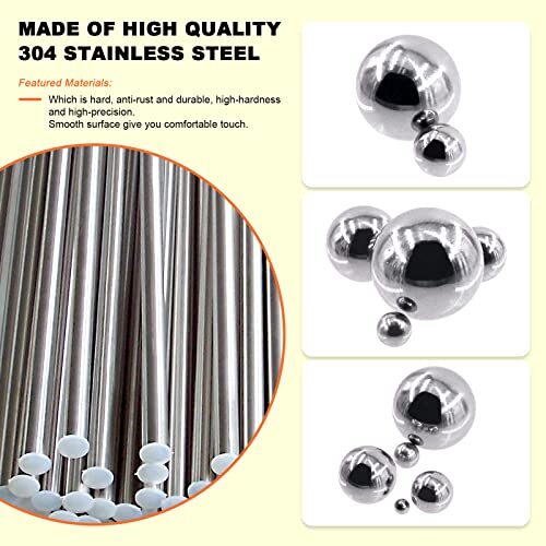 330 Pcs Metric Precision Chrome Steel Bearing Ball Assortment Kit 1Mm ...