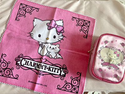 Charmmy Kitty Mini Hand towel & Pouch Set of 2 Pink Hello Kitty Charmy ...