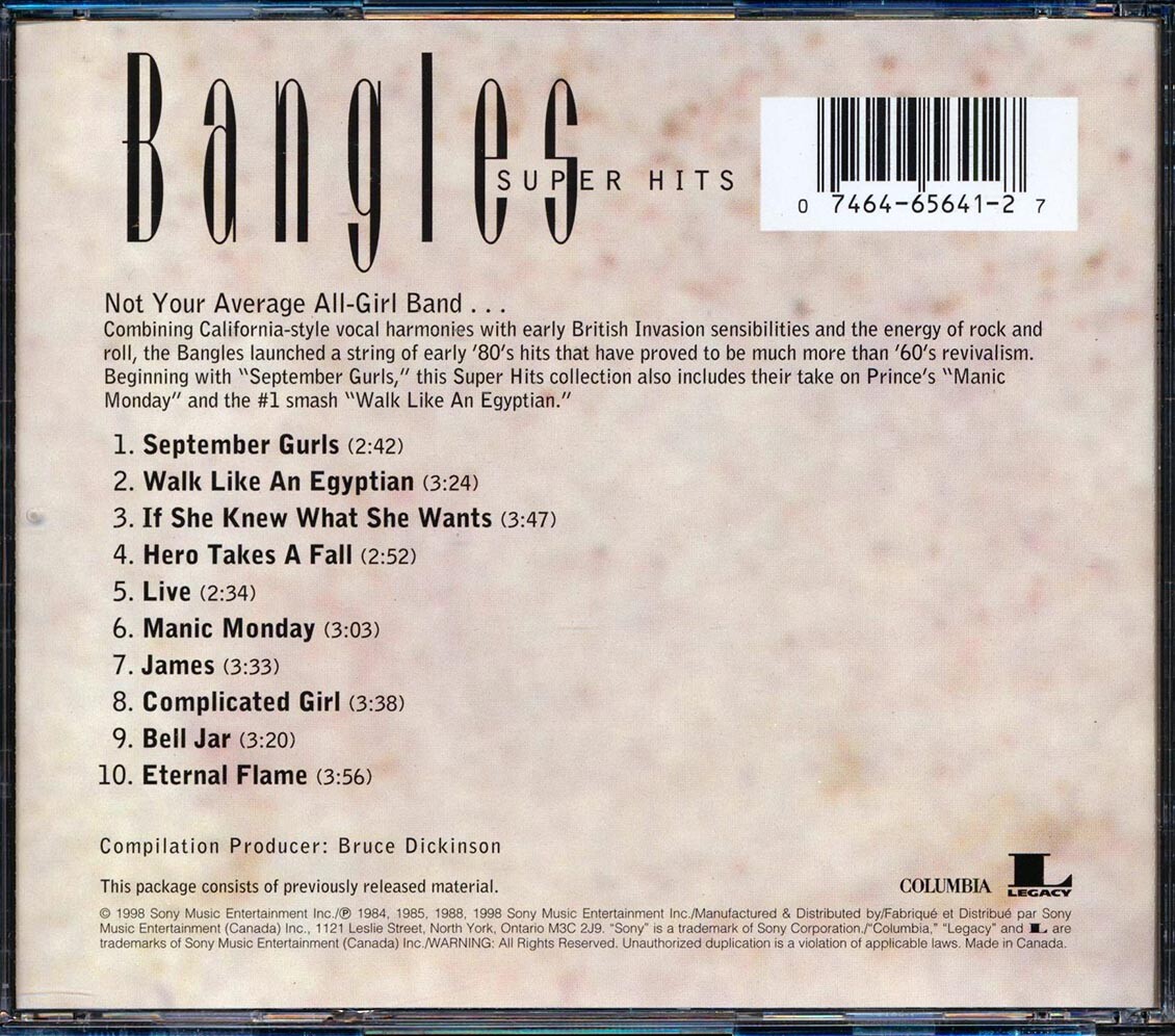 CD The Bangles - Super Hits | eBay