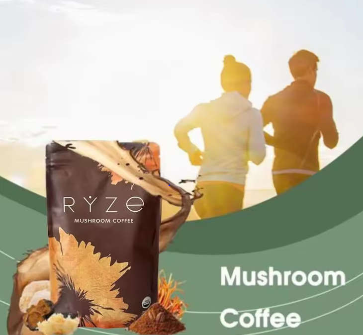 (Pack of 2) Organic RYZE Mushroom Coffee * 30 Servings Per Pack -Free ...