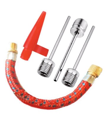 Ball Football Needle Adaptor Valve Inflator Rugby Vollybal Adapter Bike ...