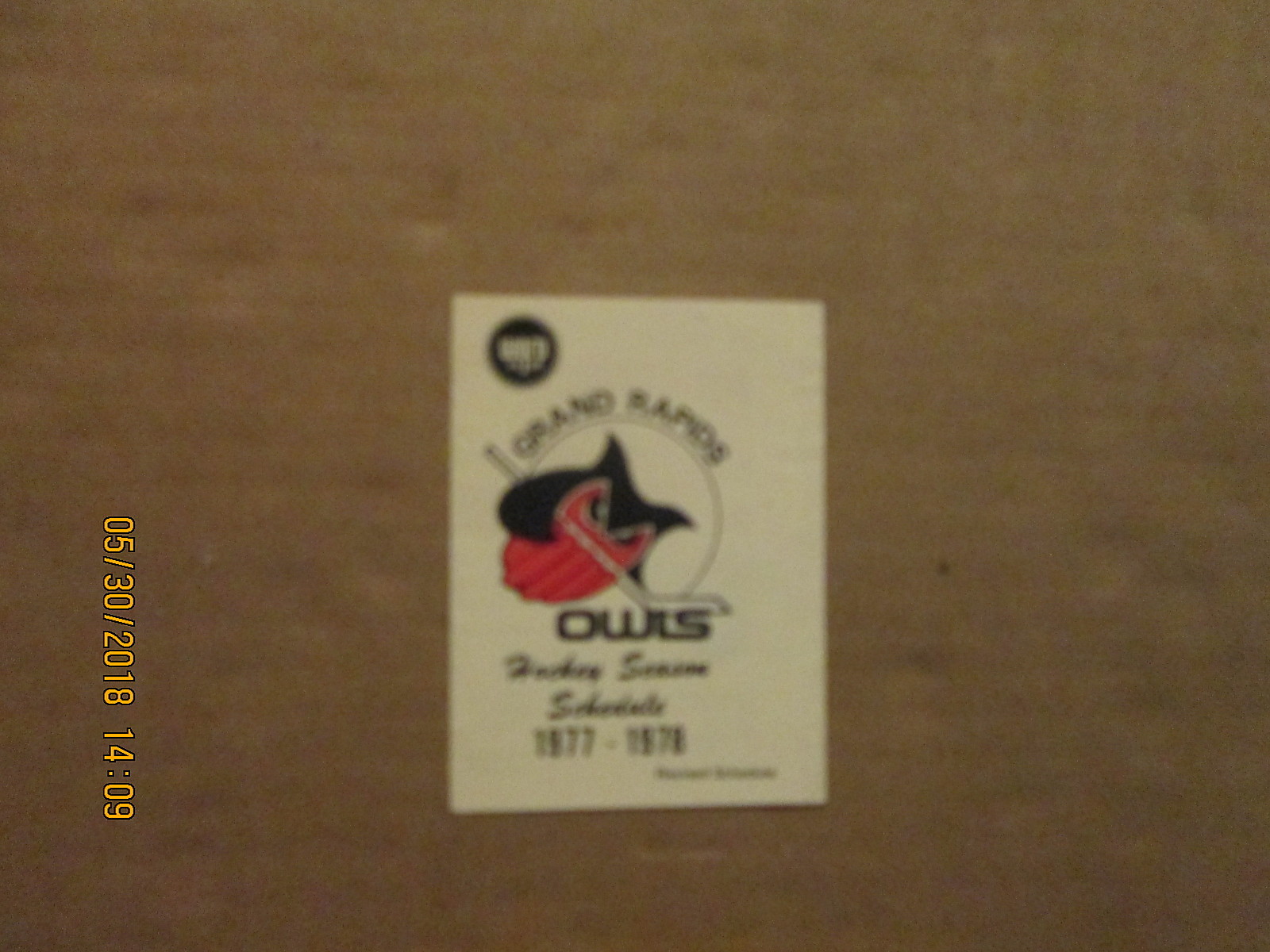 IHL Grand Rapids Owls Vintage Defunct Circa 1977-1978 Hockey Pocket ...