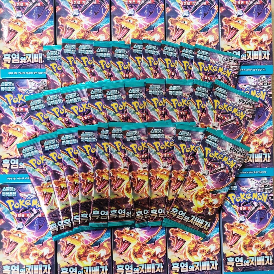 Scarlet&Violet 151 Booster New 5 Boxes + Obsidian Flames 30 Packs ...