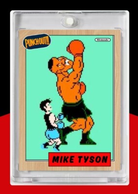 1987 Mike Tyson Punch-out Rookie Card #1 Nintendo Limited Edition w ...