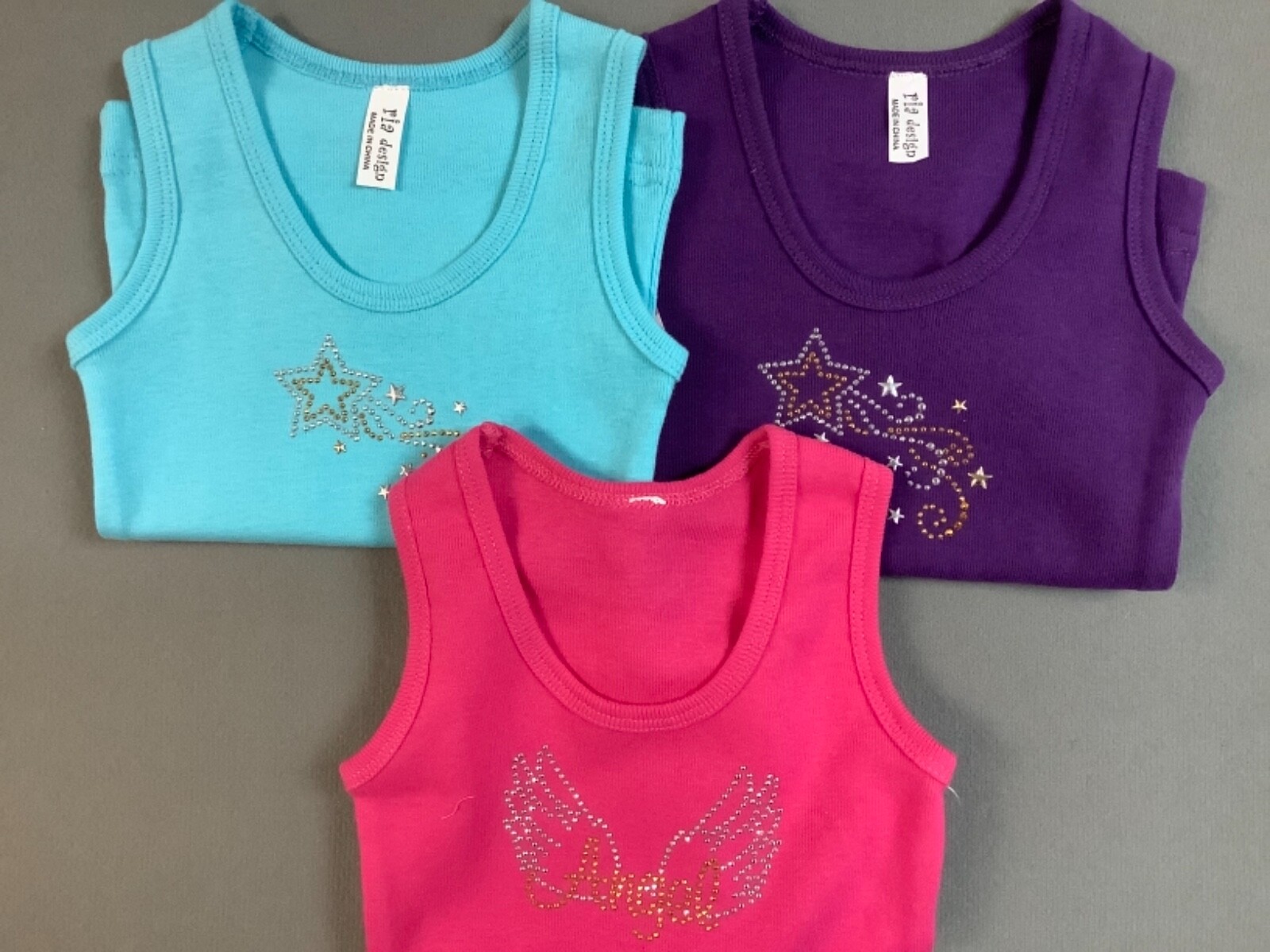 3 infant tank tops with rhinestones size 6-12 months | eBay