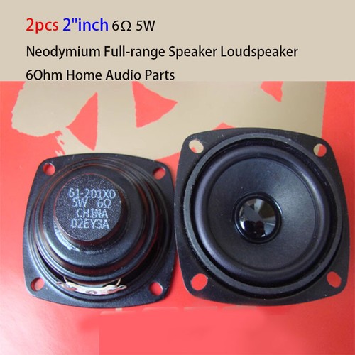 2pcs 2"inch 57MM 6Ohm 5W full-range speaker Loudspeaker Dual neodymium ...