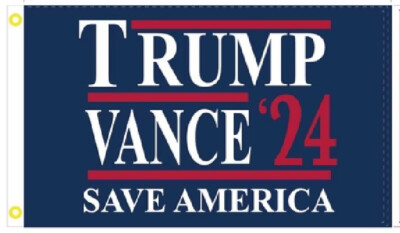 4X6 TRUMP VANCE 2024 MAGA SAVE AMERICA BLUE FLAG BANNER W/ GROMMETS | eBay