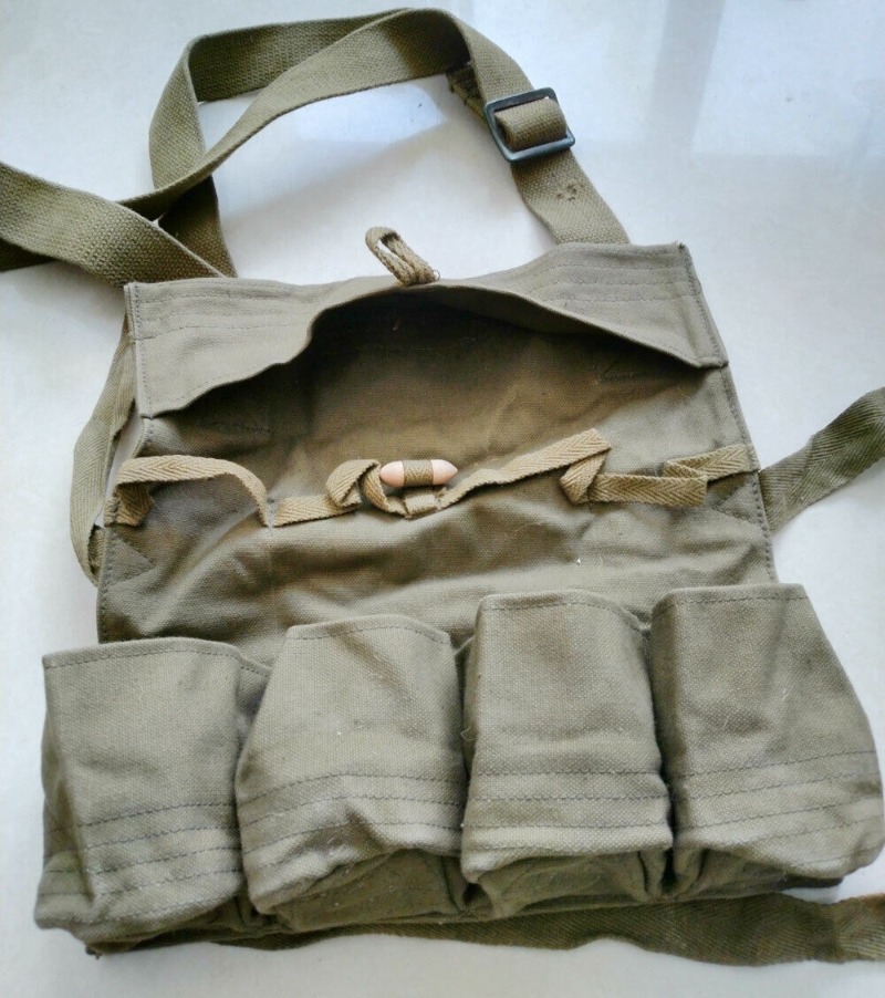 Surplus Chinese Army Type 67 Grenade Pouch Pack Strap Canvas Pack 1966 ...