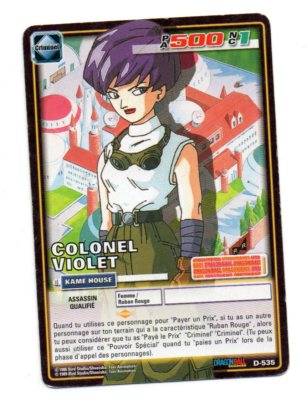 DRAGON BALL n° D-535 - COLONEL VIOLET (A5115) | eBay