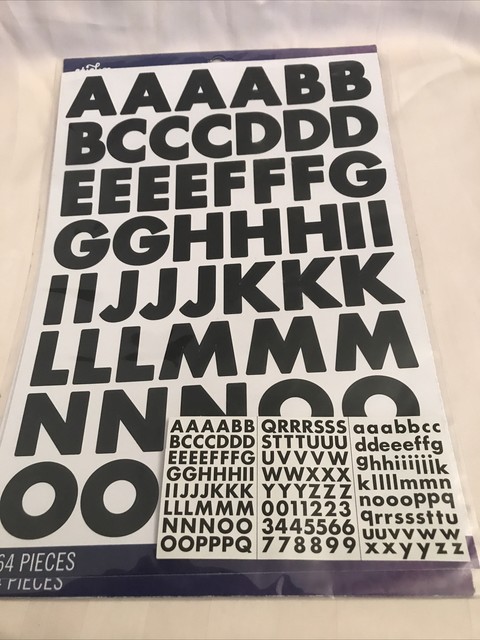 Sticko Alphabet Stickers-black Futura Bold Large for sale online | eBay