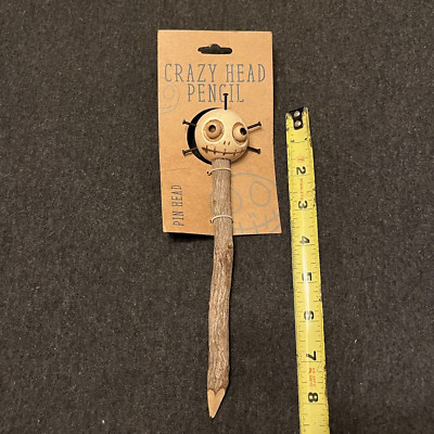 NEW CRAZY HEAD Pin Head PENCIL Eco-Friendly Goth Alt Horror Novelty ...