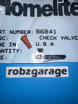 GENUINE HOMELITE DUCK BILL CHECK VALVE 96841 XL2 SUPER 2 XL12 SXLAO SEZ ...