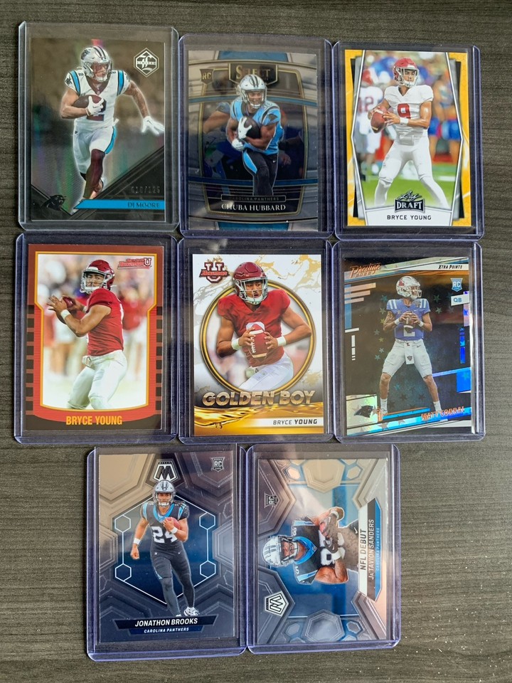 (8) Carolina Panthers Rookie Card Lot Rookies, Auto, Refractors ...