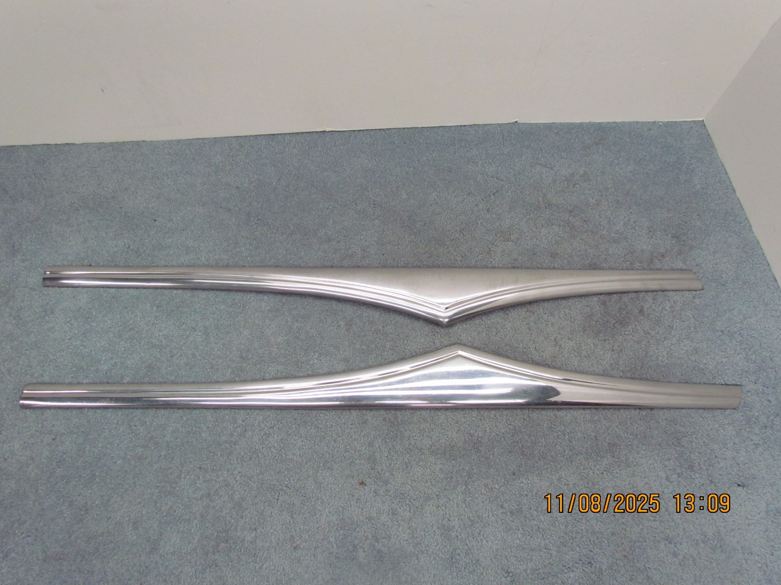 1953 -1954 PONTIAC 4 DOOR SEDAN SHARK FIN MOLDINGS TRIM SET | eBay