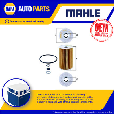 Oil Filter OX351D Mahle 263102A510 263203C300 263102A520 263202A500 ...