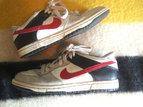 VTG Y2k 2000s NIKE Dunks Low SB Red White Black US 3Y Shoes Sneakers ...