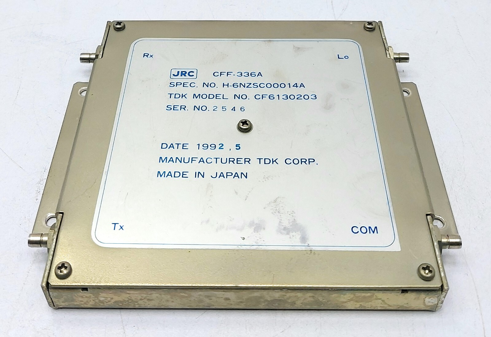 JRC CFF-336A H-6NZSCOOO14A THK Model CF6130203 Module 6161126367188 ...