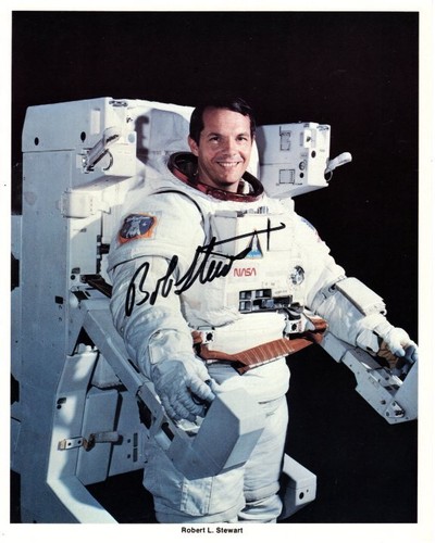 ROBERT BOB L. STEWART signed 8x10 NASA ASTRONAUT litho photo | eBay