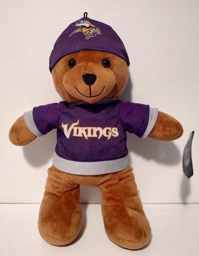 RARE Minnesota Vikings Football Plush Bear NFL Good Stuff Licensed ...