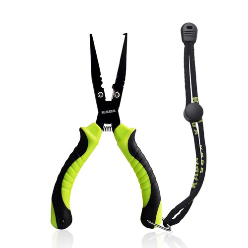 Kaba 7 inch Fishing Pliers Braid Line Cutters Split Ring Plier ...