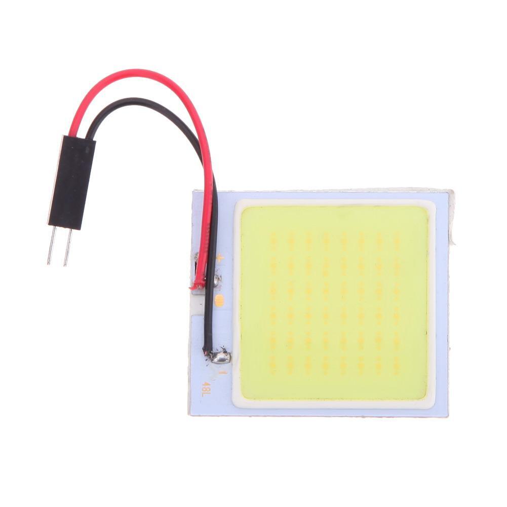 cob 48 SMD chip super White Reading Lamp 12v cw led dome Bulb led Car ...