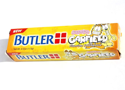UNOPENED - Garfield Toothpaste Bubblegum Fluoride BY Butler Sunstar | eBay