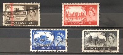 QE2 1955-1968 Castles Stamps Set Used (C4) | eBay UK