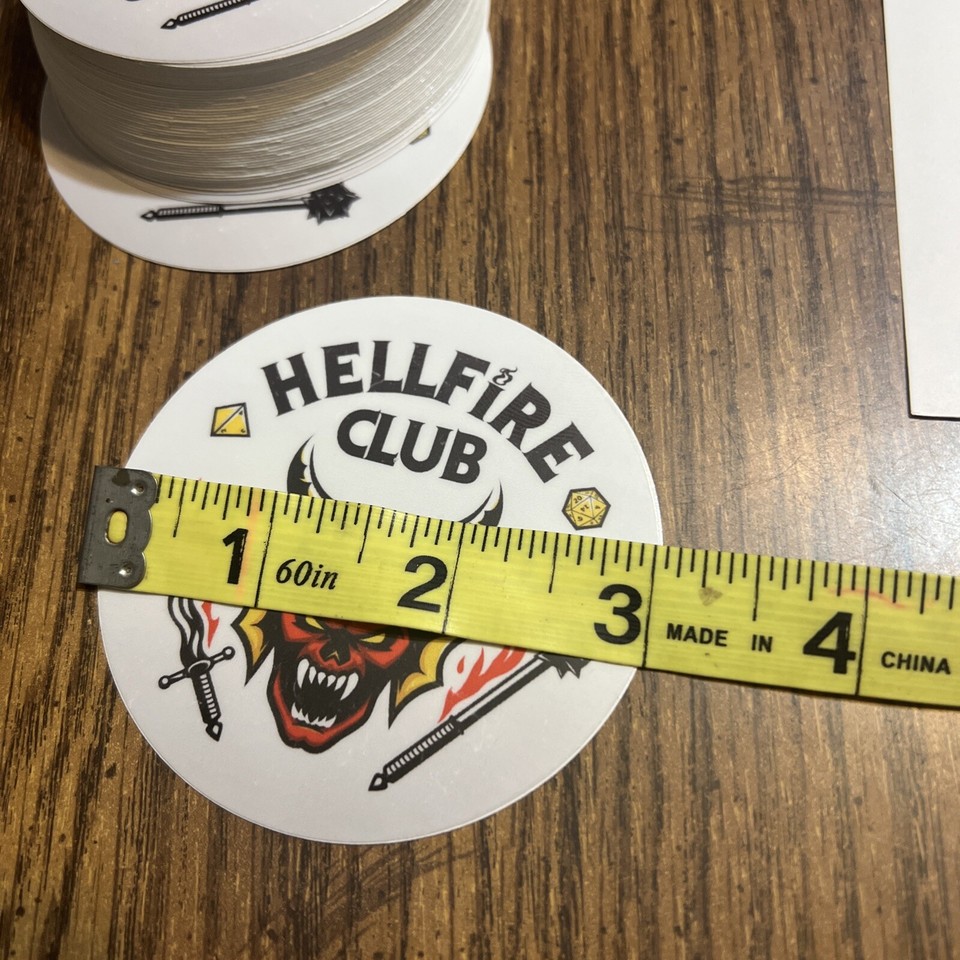 Stranger Things Hellfire Club Sticker 3 Inch - Stranger Things Season 4 ...