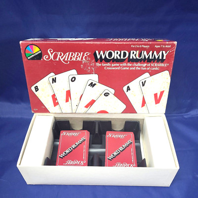 Scrabble Word Rummy Card Game Vintage 1987 Selchow and Righter | eBay