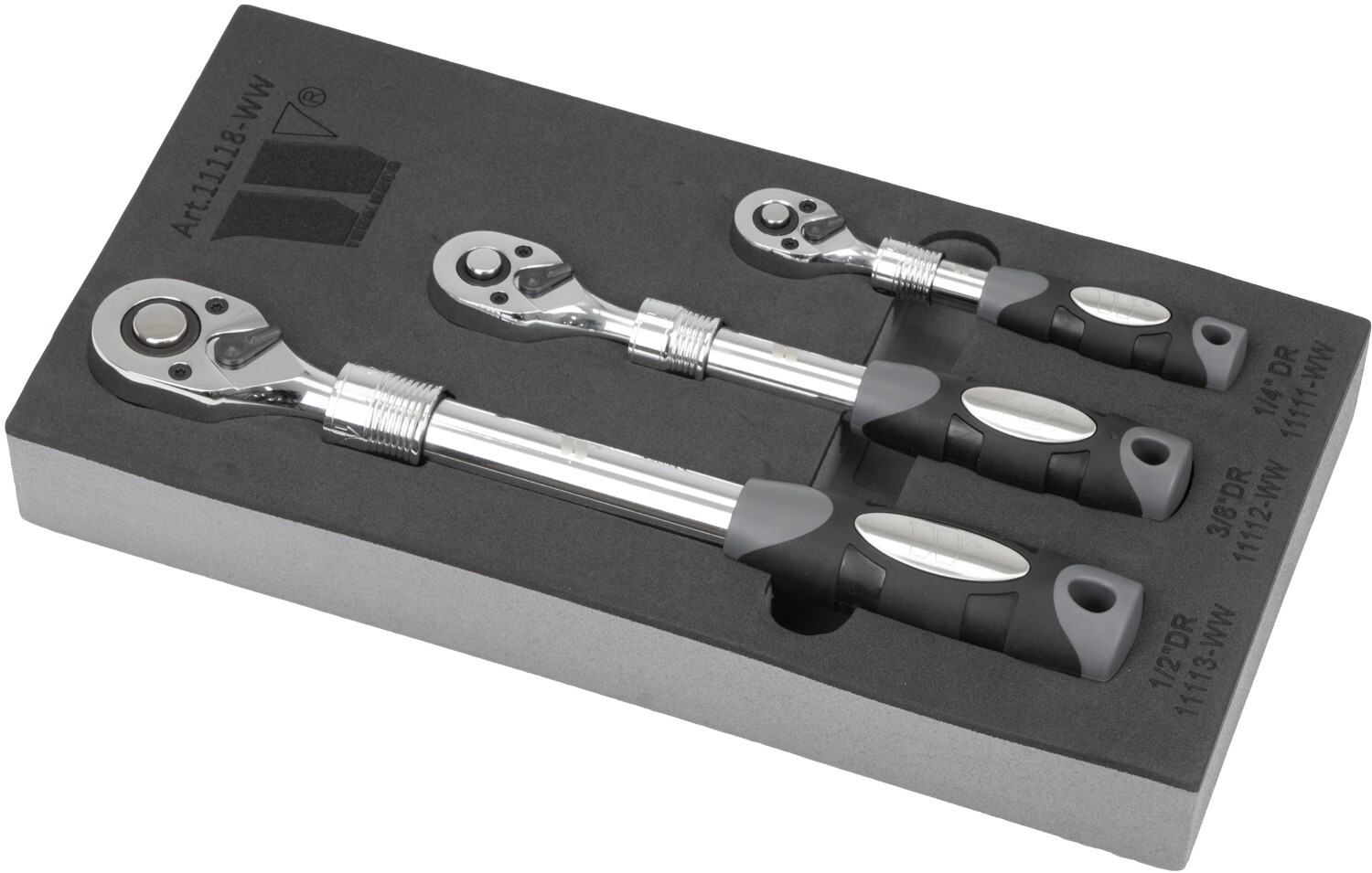 Welzh Werkzeug Extendable Ratchet Set Telescopic 1/4 3/8 1/2 dr 72 ...