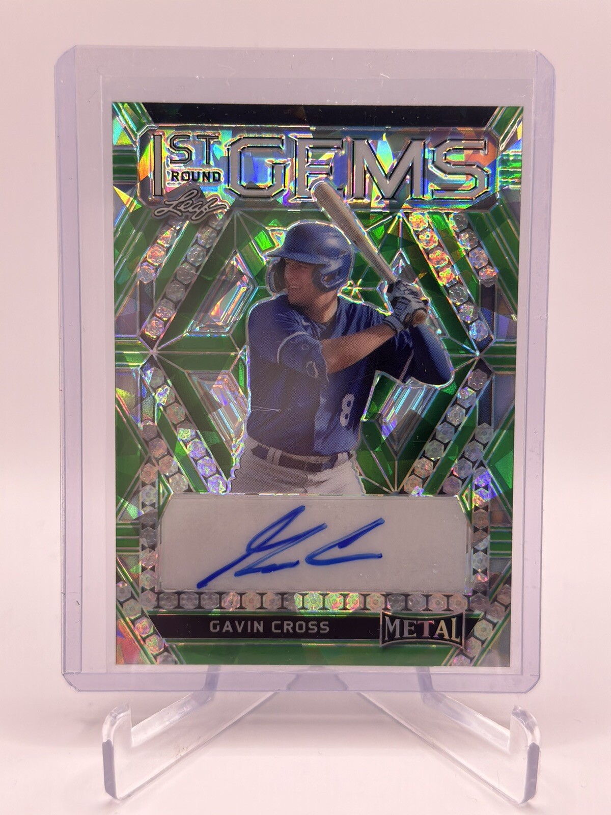 Gavin Cross 2022 Leaf Metal 1st Round Gems Crystal Autograph Auto 1/1 ...