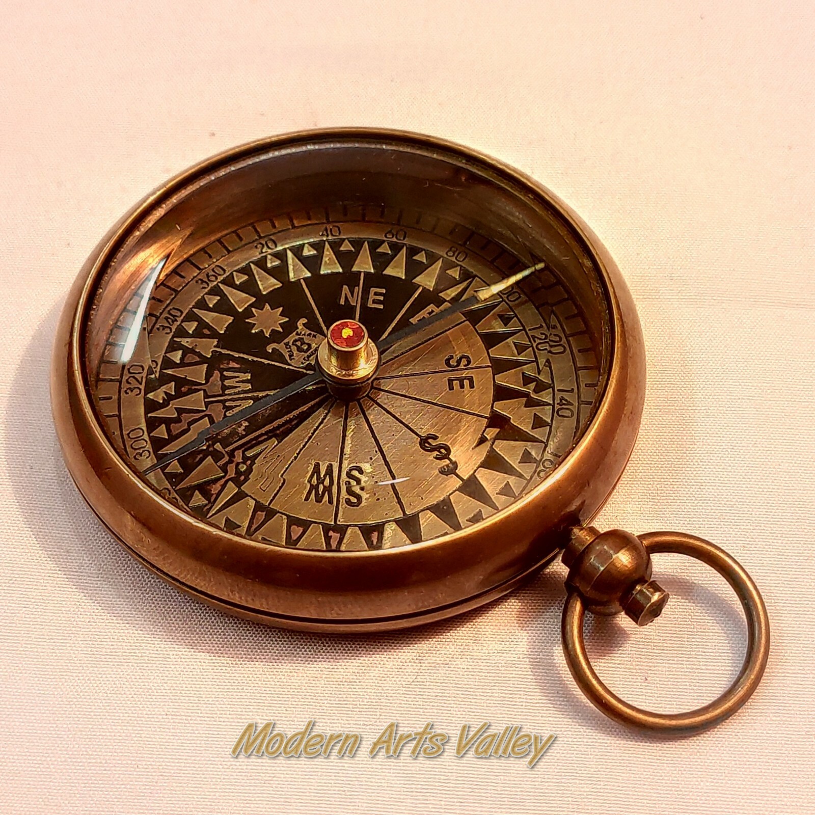 Vintage Style Brass Mini Compass Nautical Gift Item | eBay