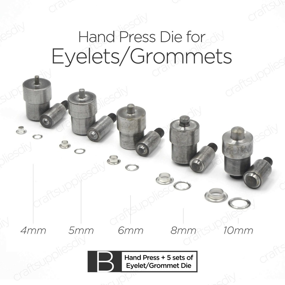 Hand Press for Double Cap Rivets, Eyelet Grommet, Rhinestone Rivets ...