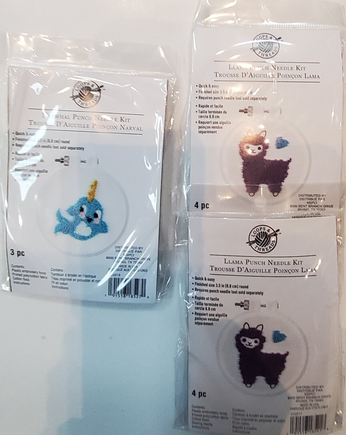 Loops & Threads Punch Needle KitS - Narwhal or Llama | eBay
