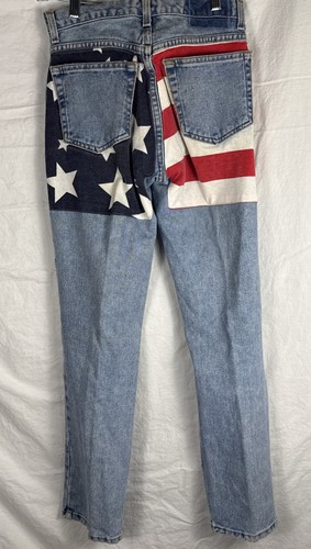 90s Fredricks Of Hollywood Gap Jeans USA Repurposed American Flag ...
