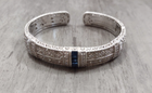 Judith Ripka Estate Pia Sterling Silver Blue Sapphire & Diamonique Cuff ...