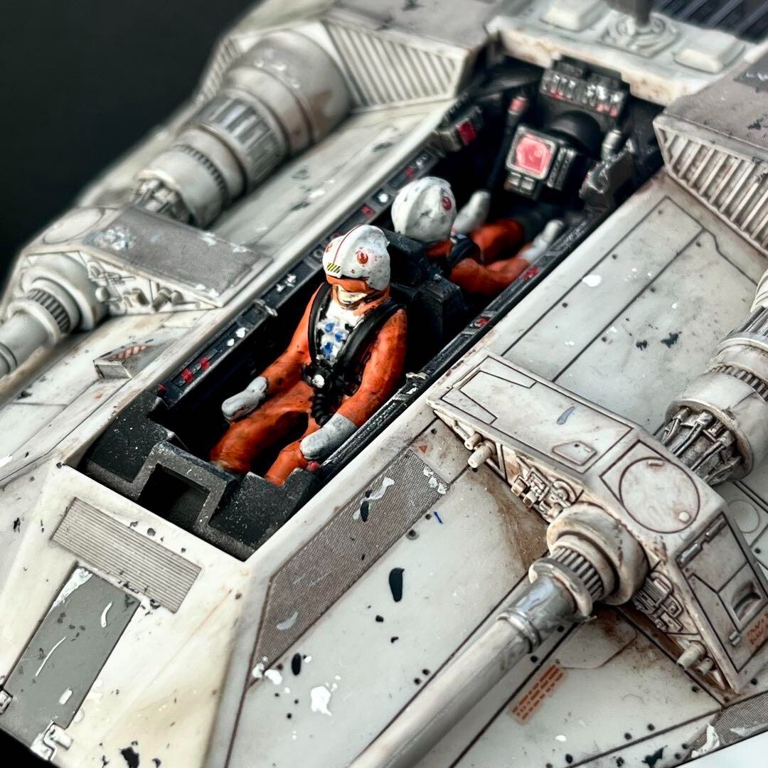 STAR WARS Snow Speeder SNOWSPEEDER All Painted BANDAI Model Kit | eBay