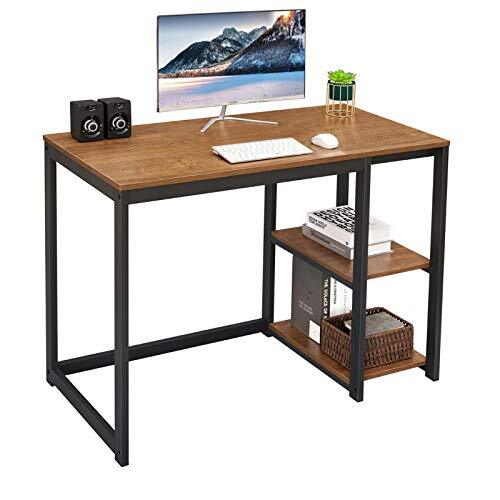 Computer Desk 40 inch with 2 Shelves, Sturdy Home Office Desk with 40 ...
