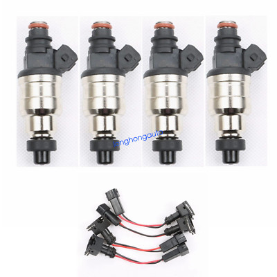 4 Pcs 850cc Fuel Injectors for HondaB16 B18 B20 D15 D16 D18 F22 H22 ...