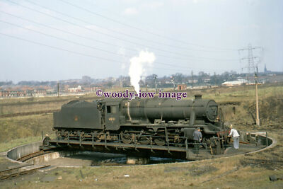 pu3248 - Engine No.48191 on Turntable at Heaton Mersey Shed - print 6x4 ...