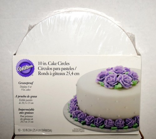 Wilton Cake Circles - 1 Set of 10 Round 10” Cake Circles - for 8-9 Inch ...