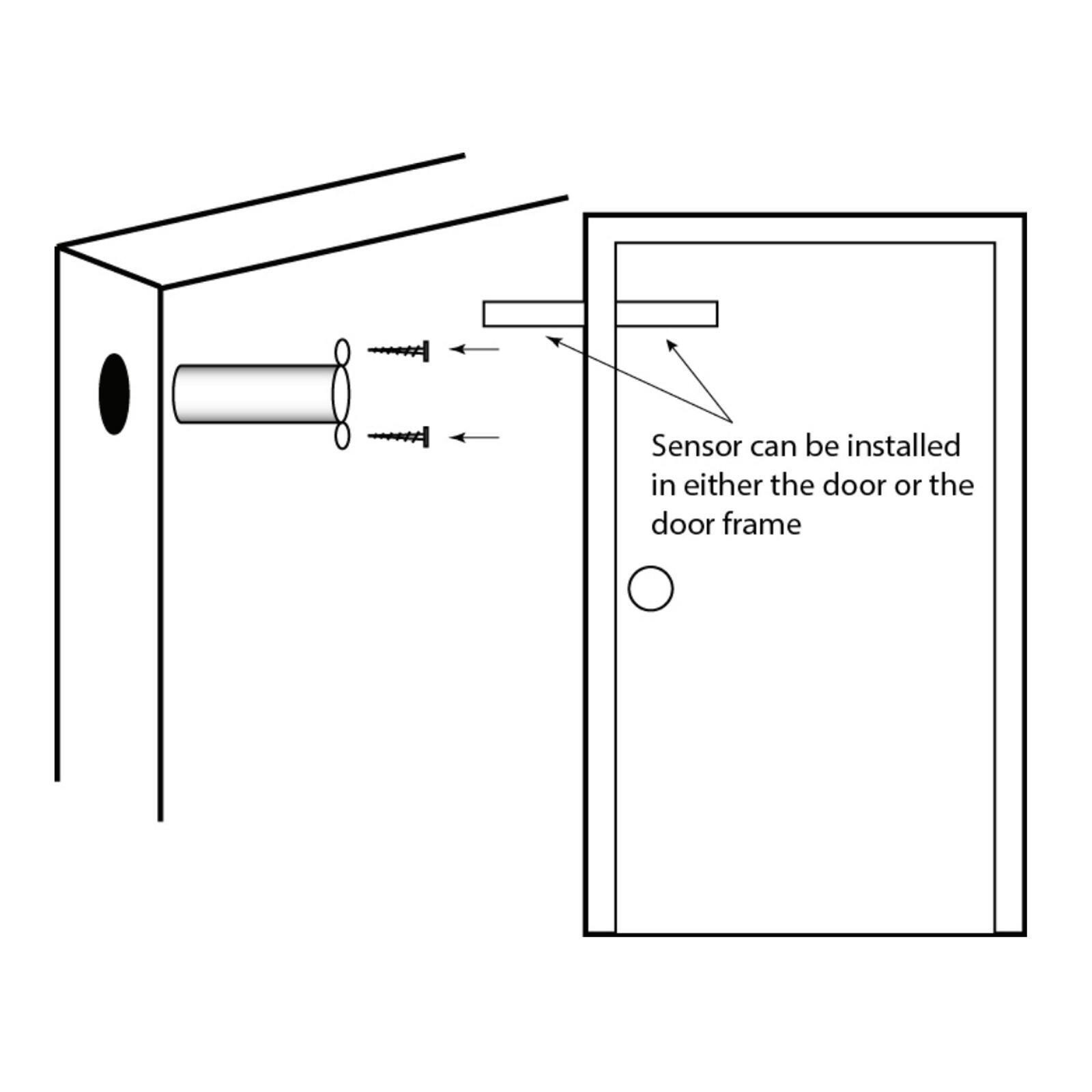2GIG DW20R-345 Recessed Door/Window Contact Sensor, Brand New in ...