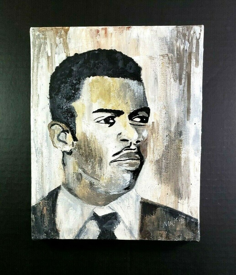 John Lewis 8x10 Black History Civil Rights Leader Original Acrylic ...