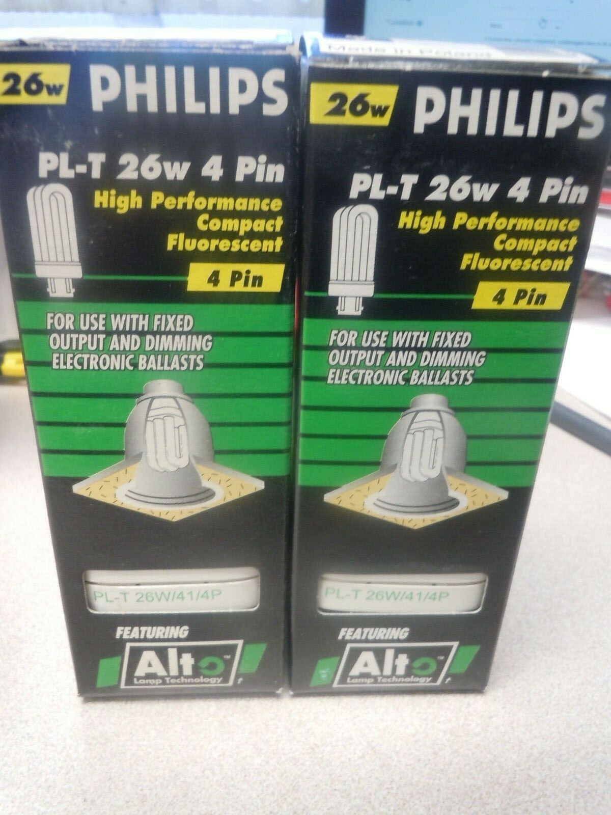 REPLACEMENT BULB FOR PHILIPS PL-T26W/41/4P (4-PIN), PLT-26W 841 ...