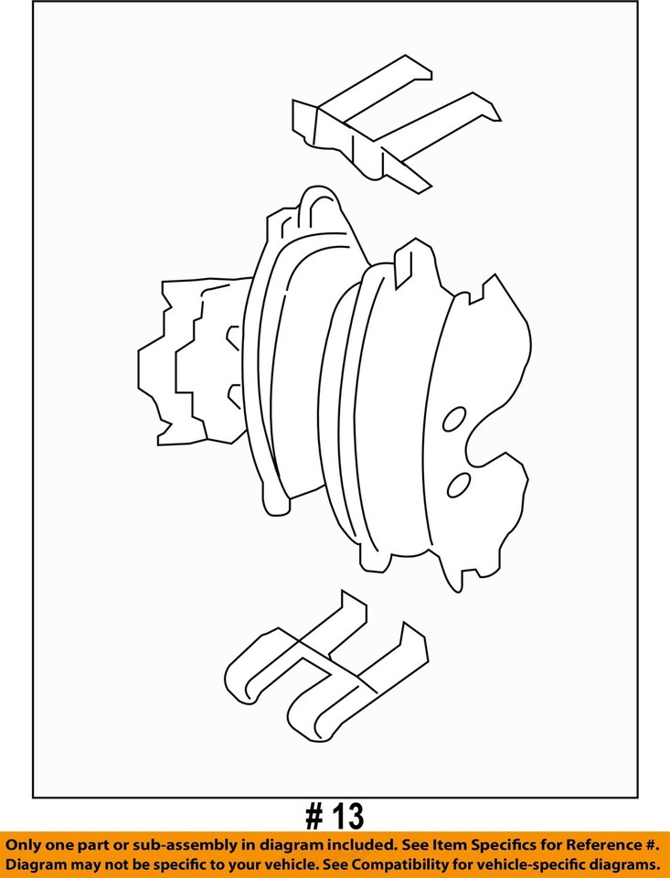 HYUNDAI OEM 10-13 Tucson Rear Suspension Brake Components-Brake Pads ...