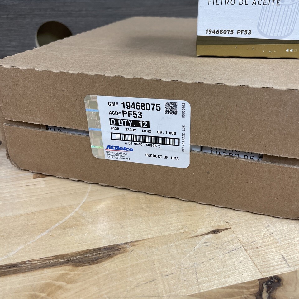 12 Pack Genuine GM Engine Oil Filter 19468075 PF53 New | eBay