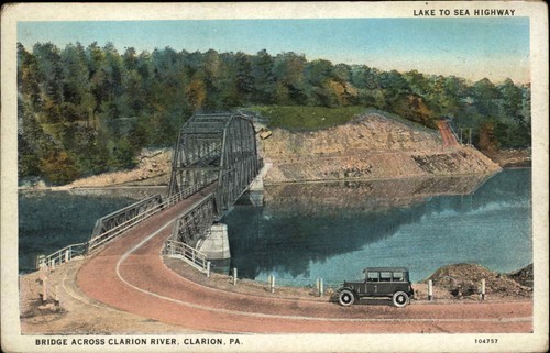 Clarion Pennsylvania PA Bridge over River c1900s-20s Postcard | eBay