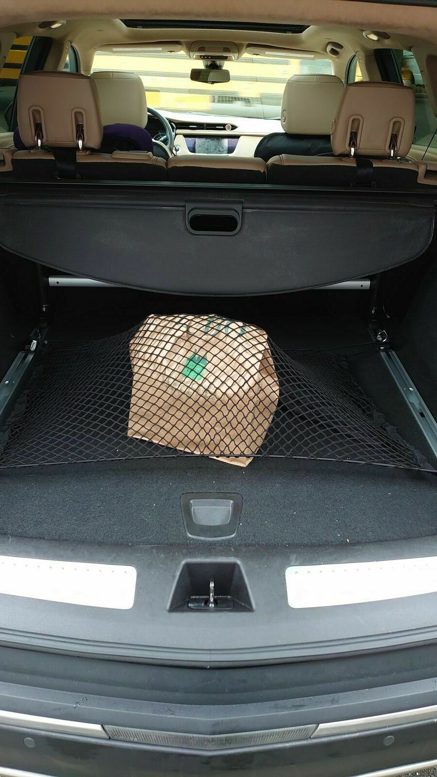 Rear Trunk Floor Style Organizer Web Cargo Net for CADILLAC XT5 2017 ...